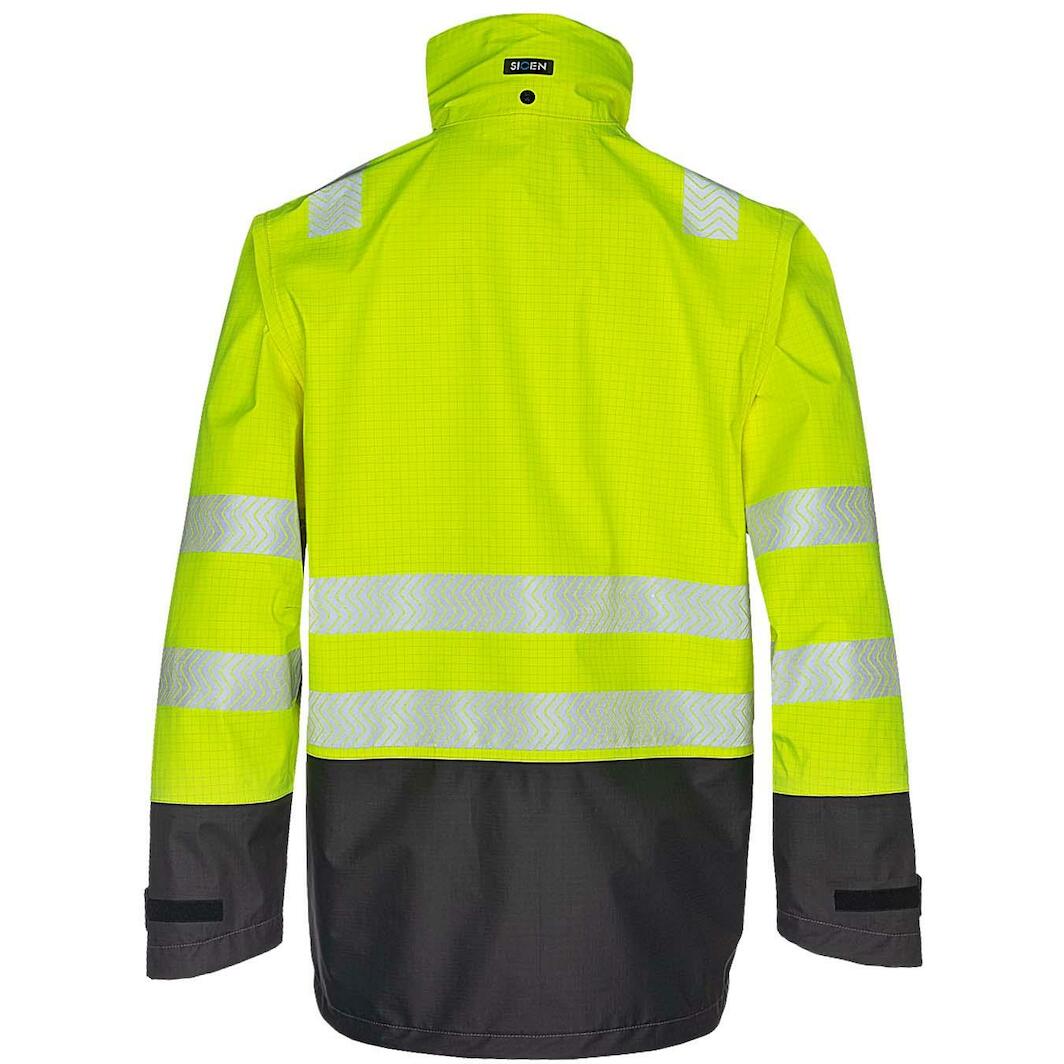 SIOEN 7330 Torvik signalisation rain parka with ARC protection fluo ...
