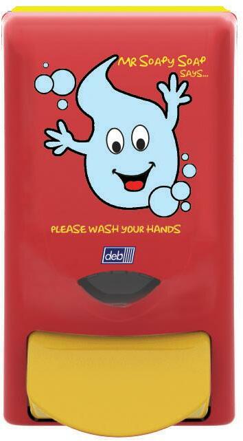 DEB STOKO Mr Soapy Soap sanitary facilities dispenser red 1l (for CLR1L ...
