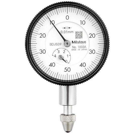 MITUTOYO 1003A dial indicator with fixture, ISO version 4 mm, 0.01 mm ...