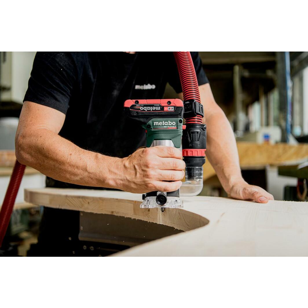 METABO FMV 18 LTX BL 8 18V accu-kantenfreesmachine met parallelgeleider ...