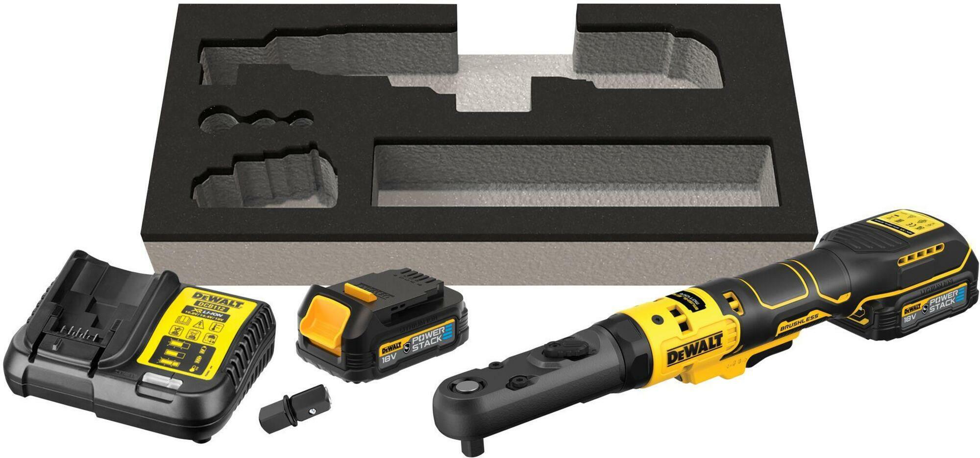 DEWALT DCF510E2G-QW 18V XR Brushless angle cordless ratchet spanner 1/2 ...