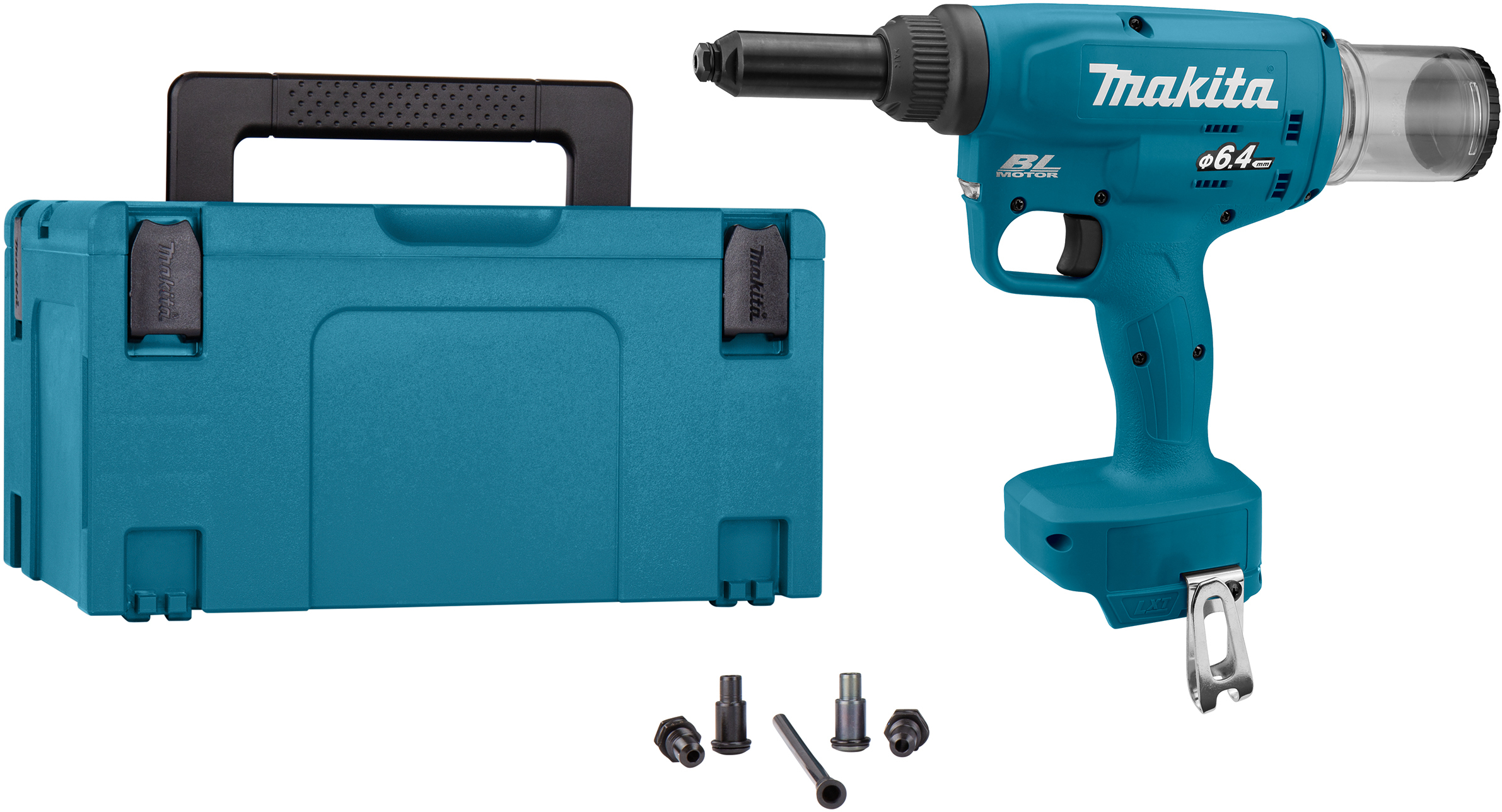 MAKITA DRV250ZJ 18V LXT cordless blind rivet gun up to 6.4mm in MAKPAC ...