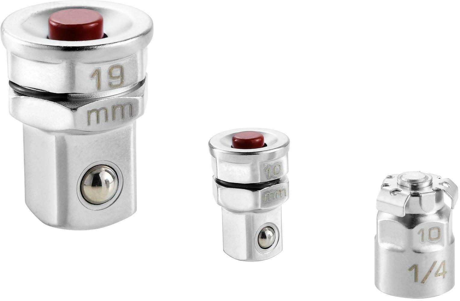 FACOM 467.ADAPT10-19 adapter set for keys to 1/4" and 1/2" square 2 ...