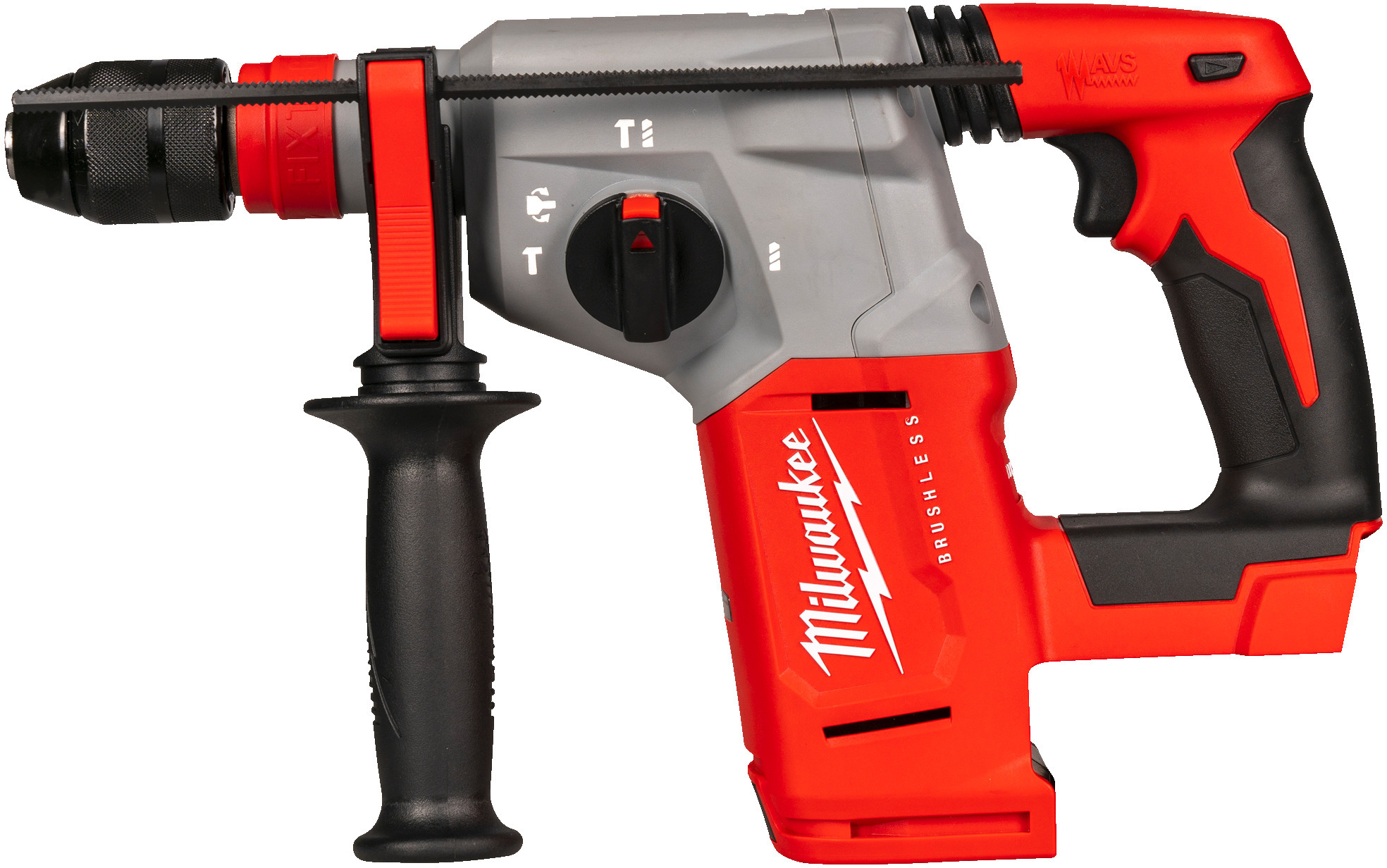 MILWAUKEE M18 BLHX-0X Marteau combiné sans balai SDS-Plus FIXTEC à 4 positions en HD Box (sans ...