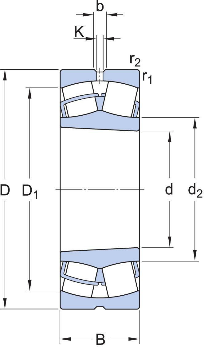 SKF 22212 EK roulement à deux rangées de rouleaux coniques 60 x 110 x ...
