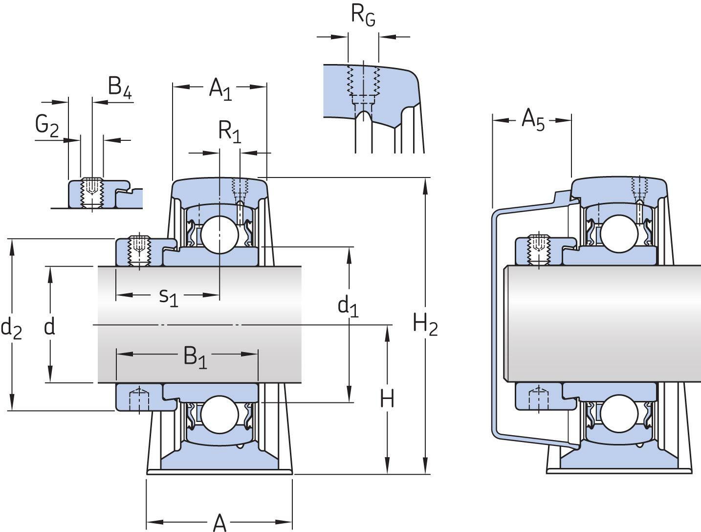 SKF SY 50 FM ball bearing unit 50 mm | Klium.com