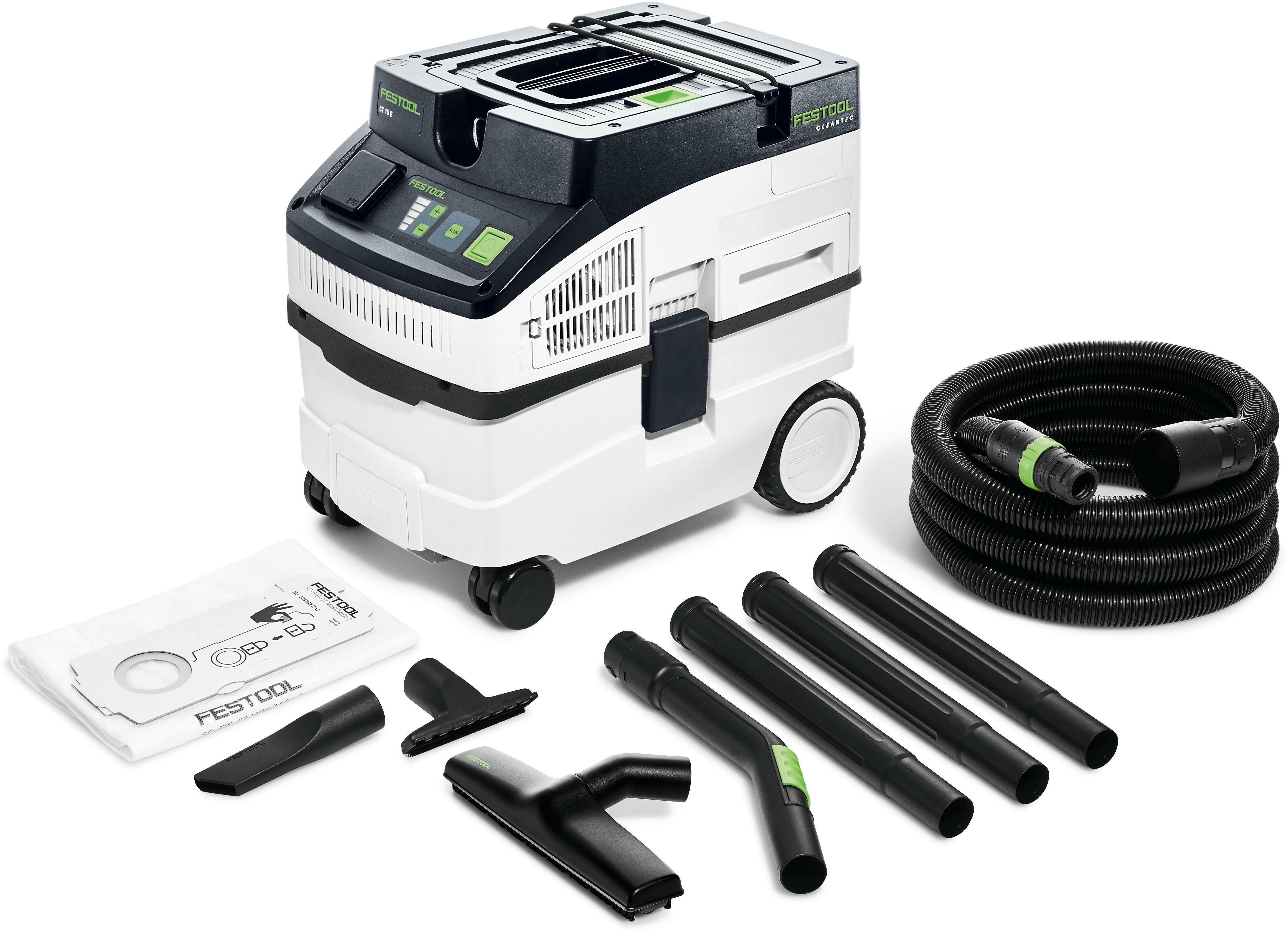 FESTOOL CT 15 E-SET mobile dust extractor cleantec 1200W - 577415 | Klium