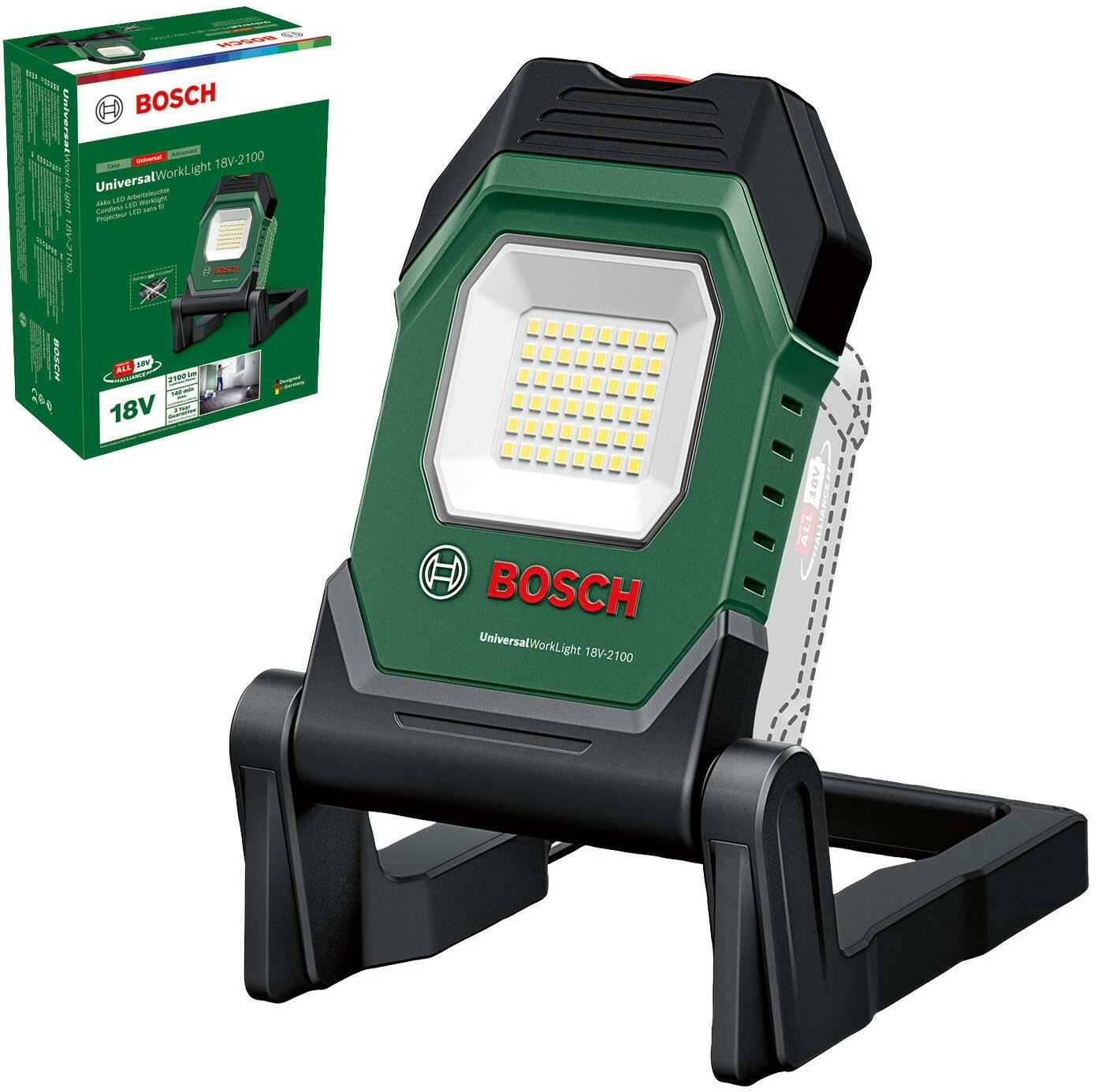 BOSCH UniversalWorkLight 18V-2100 cordless work lamp led 2100 lumens in ...