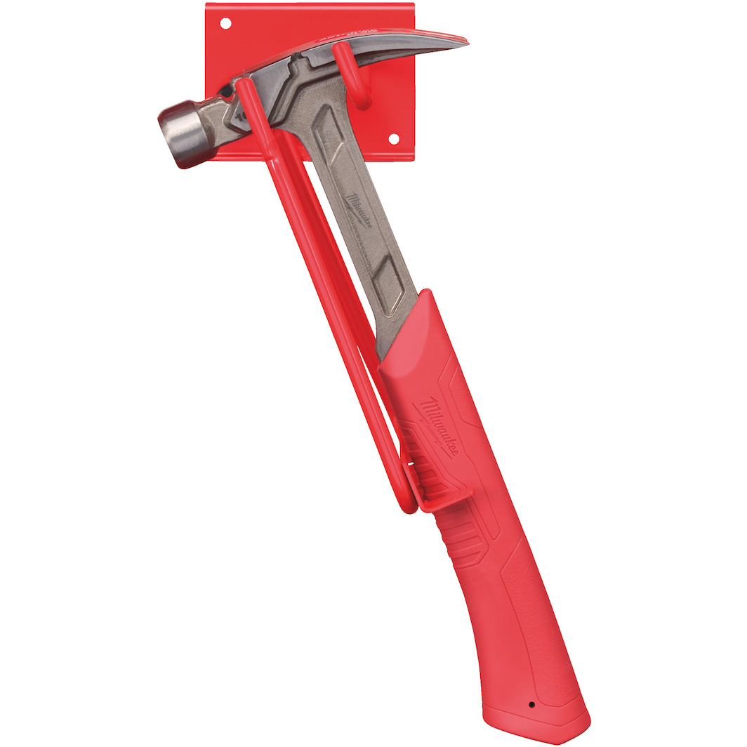 MILWAUKEE 4932478653 claw hammer with Shockshield grip straight 450g ...