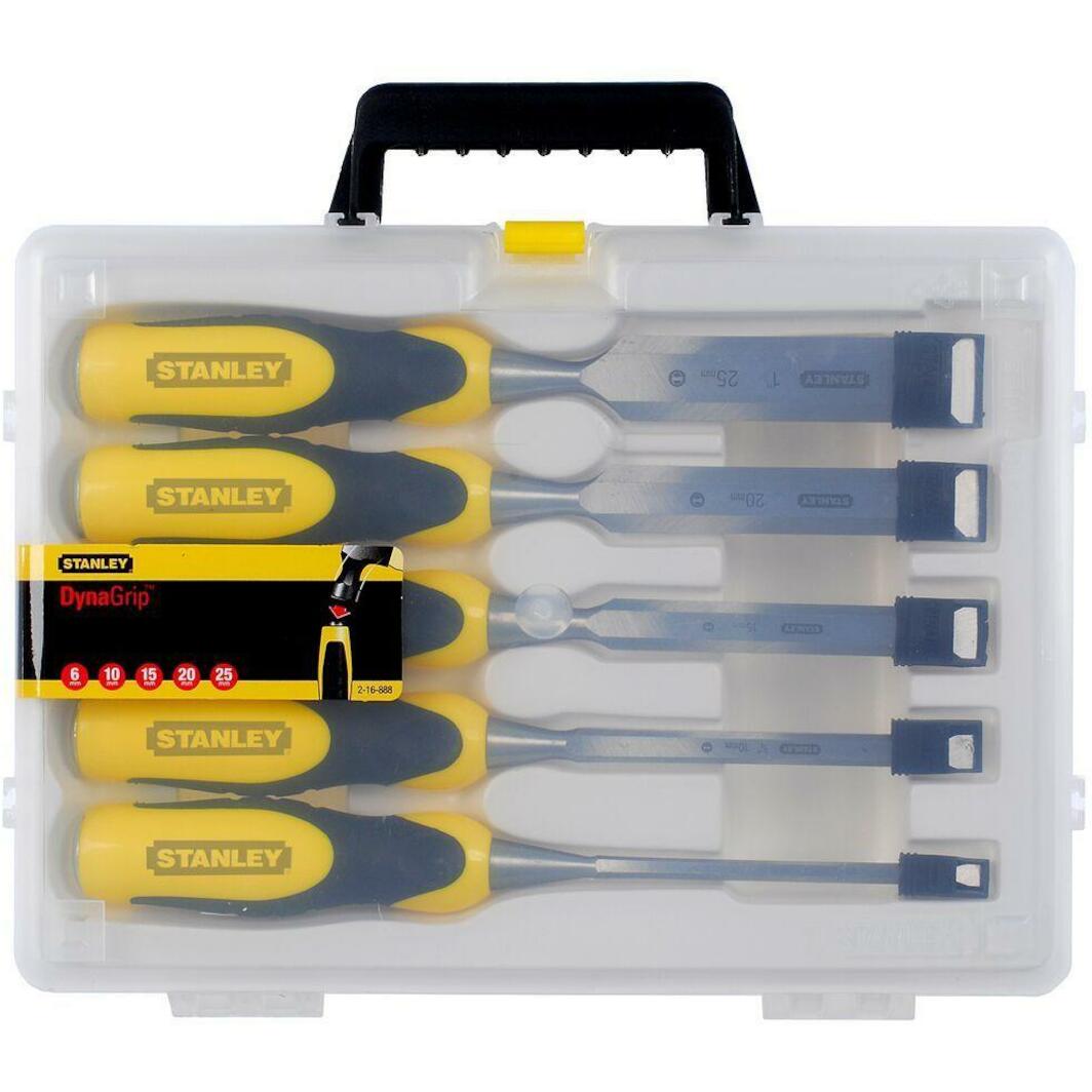 STANLEY 2-16-888 Dynagrip chisel set 6-10-15-20-25 mm 5-piece | Klium
