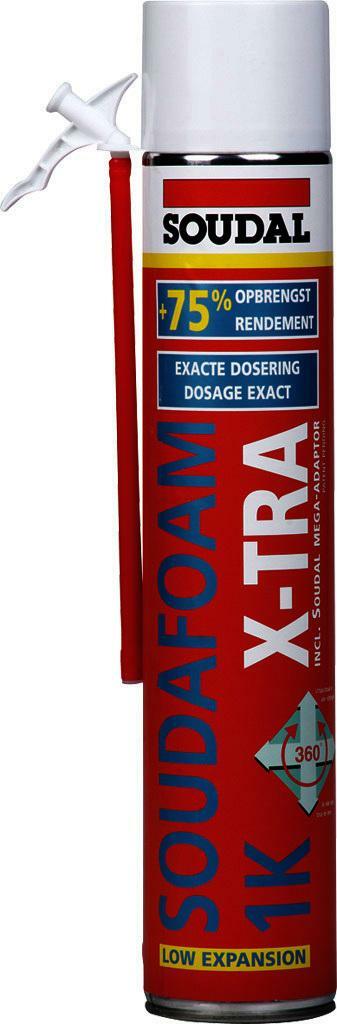 SOUDAL Soudafoam X-TRA 1K high-yield manual PU foam (750 ml) - 112625 | Klium
