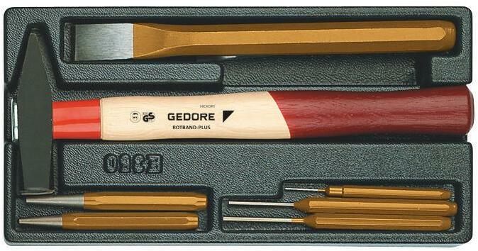 GEDORE 1500 ES-350 hammer and chisel set 8-piece - 6613760 | Klium