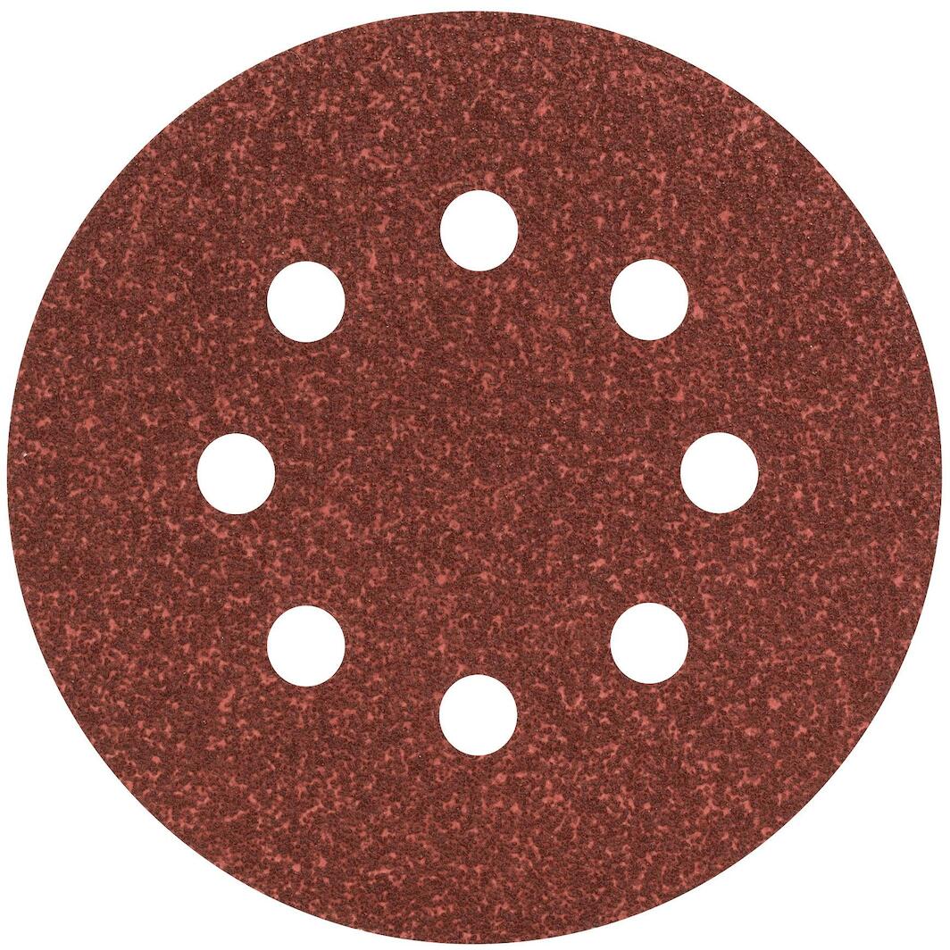 BOSCH 2609256A23 sanding sheet 125 mm grit 60 WP with 8 holes velcro (5 ...