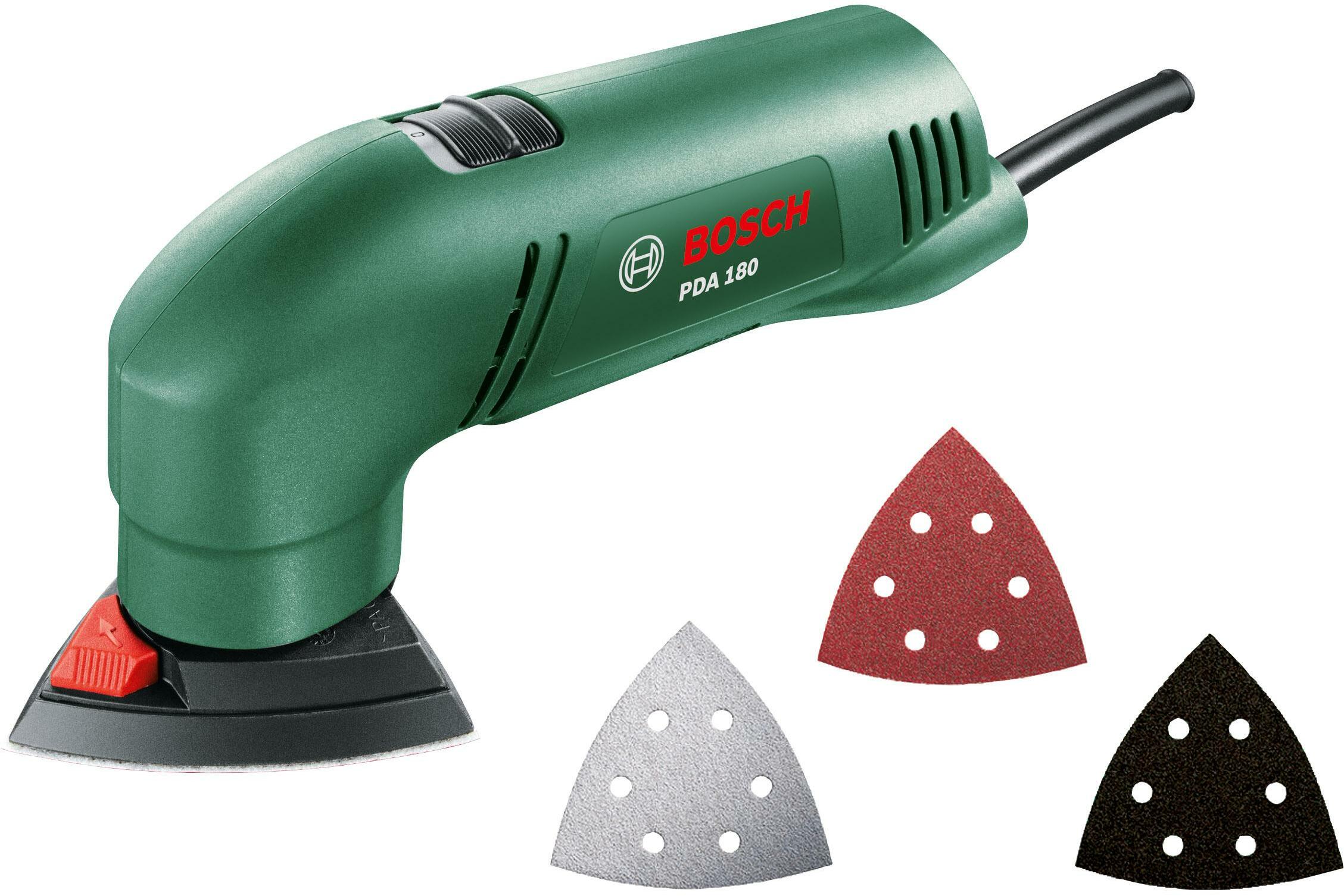 BOSCH PDA 180 delta sander 180 W incl. 3 sanding sheets in box - 0603339003