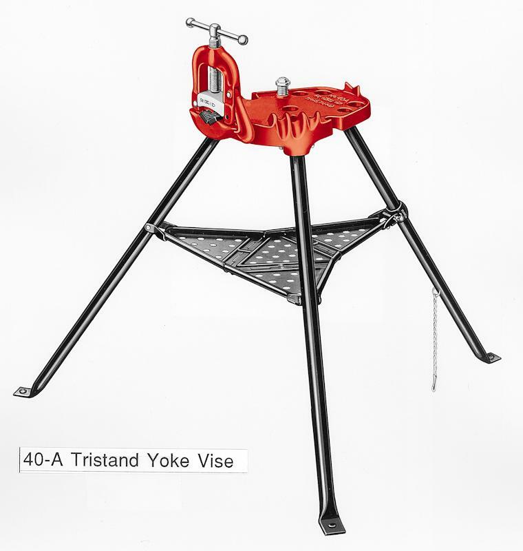 RIDGID 40A pioneer workbench with opening pipe clamp 1/8"-2 1/2" (3-60 ...