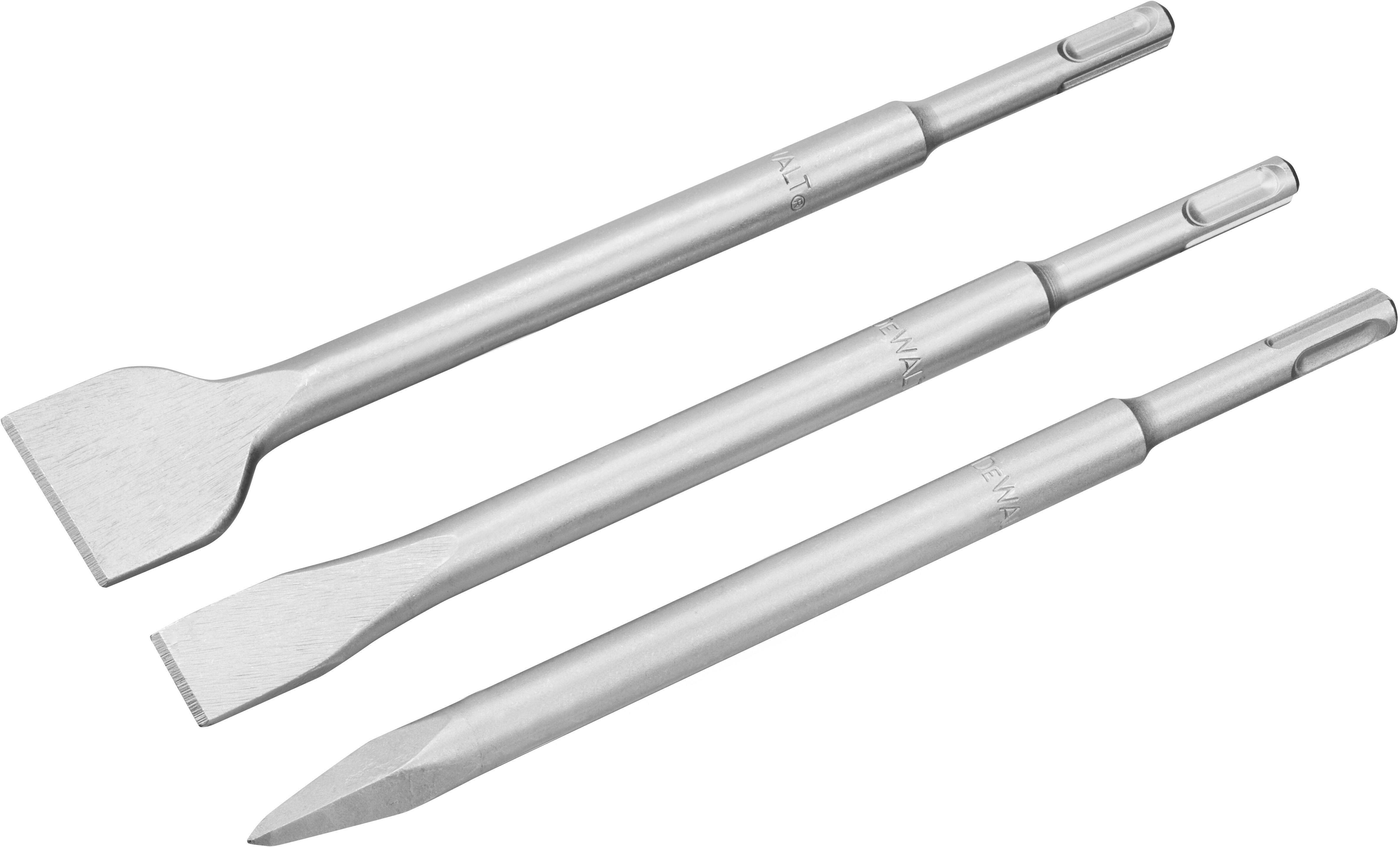 DEWALT DT60330-QZ SDS-Plus chisel set flat/tipped 3-piece | Klium
