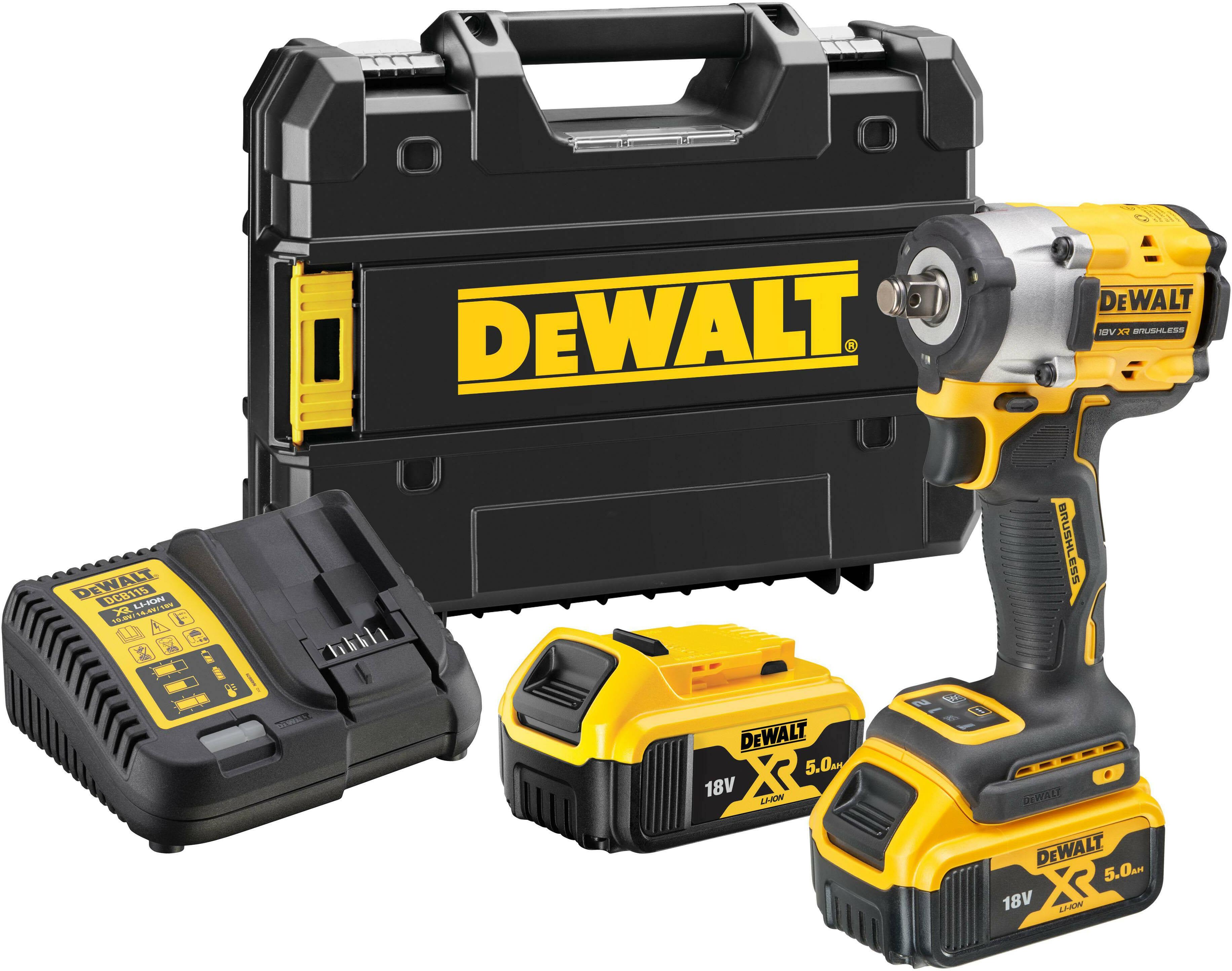 DEWALT DCF921P2T-QW 18V XR Brushless 1/2" compact cordless impact ...