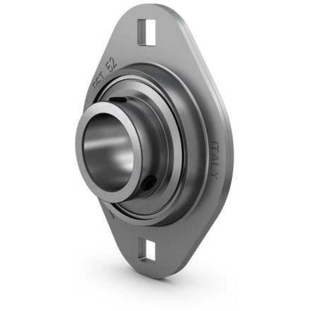 SKF PFT 25 TF ball bearing unit with oval flange and steel sheet ...