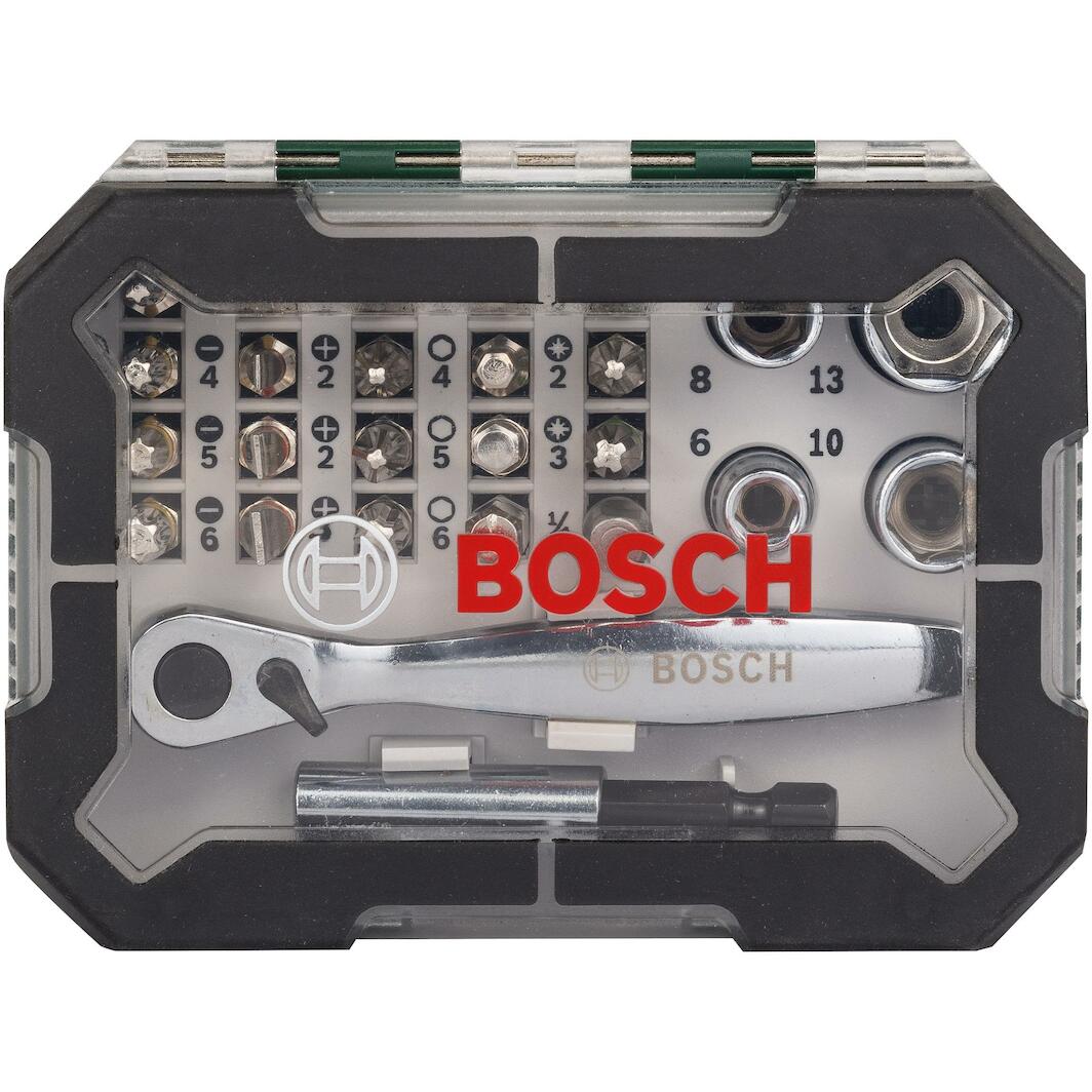BOSCH 2607017563 PromoLine ratchet set 26 pcs | Klium