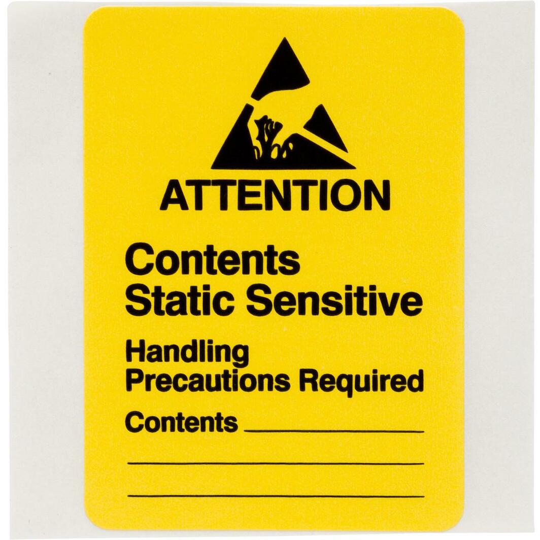 BRADY SL-2 static warning labels (500 pcs/roll) - 013901 | Klium