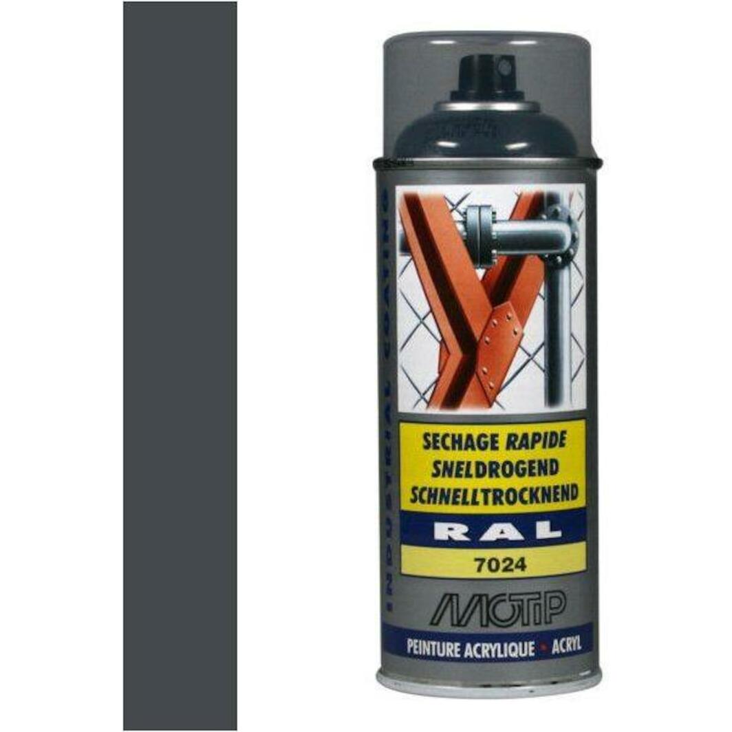 MOTIP 07151 quick-drying spray paint RAL 7024 graphite grey 400 ml | Klium