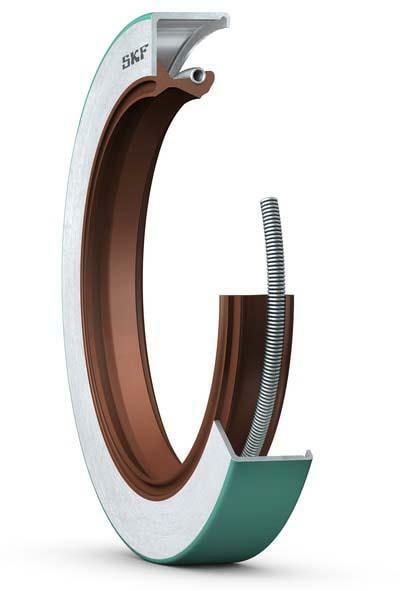 SKF 9939 radial shaft seal with metal housing, Wave lip and additional ...