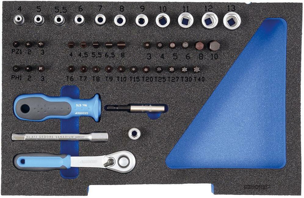 GEDORE 1100 CT1-20 socket wrench set 1/4" in 1/2 L-BOXX 136 module ...