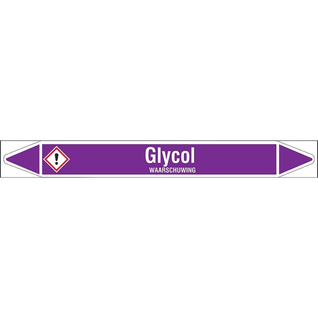 BRADY N003812 pipe marker for glycol, with perforated arrows, with ...