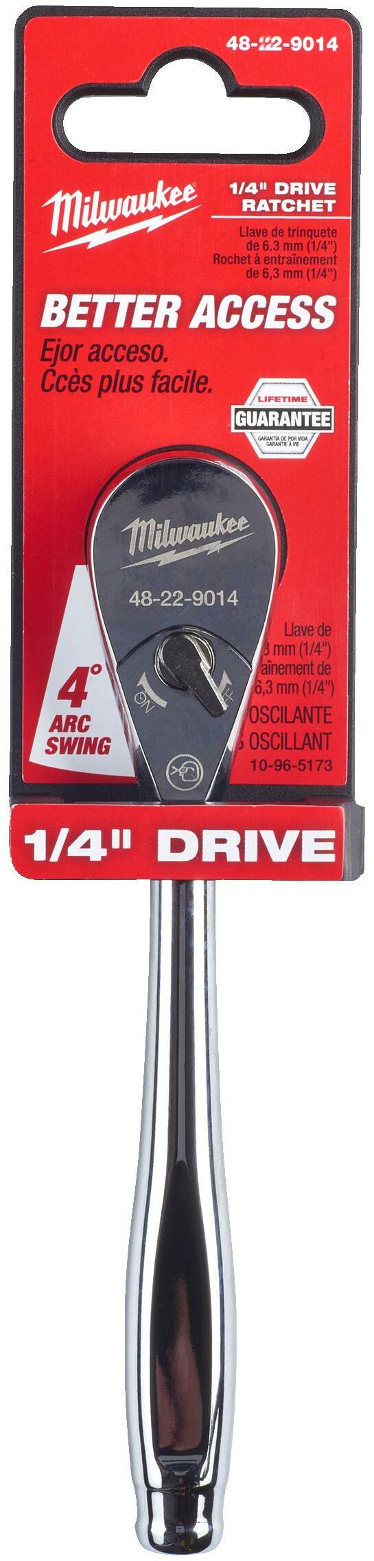 MILWAUKEE 48229014 drive ratchet 1/4" | Klium