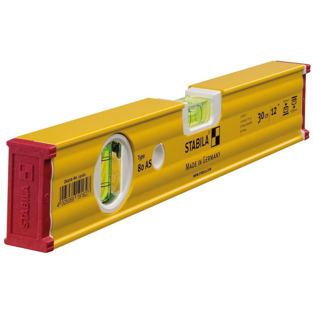 STABILA 80 AS spirit level with reinforced profile and heavy end caps ...