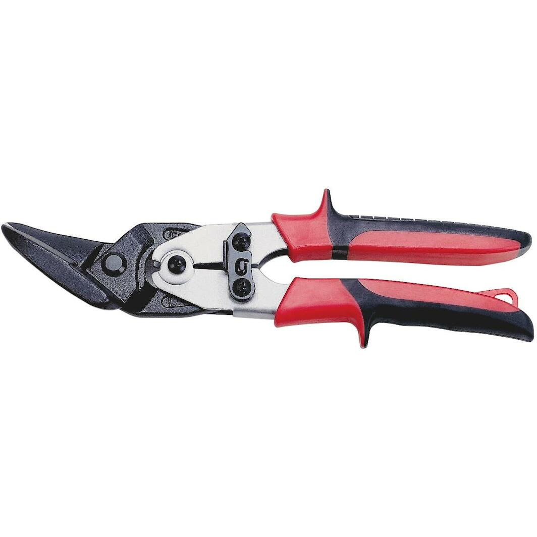 BAHCO MA351 tin snips left-handed with greater leverage red handle 250 ...