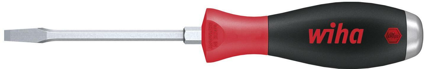 WIHA 530055 screwdriver SoftFinish slotted head with through hexagonal blade and solid steel cap ...