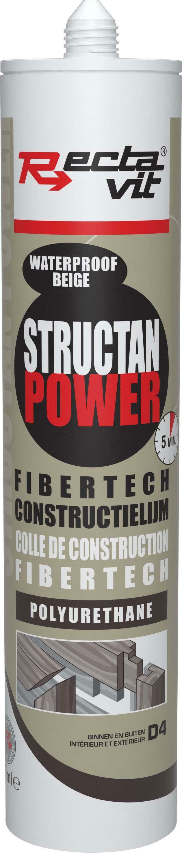 RECTAVIT Structan Power wood glue beige (310 ml) - 123893 | Klium