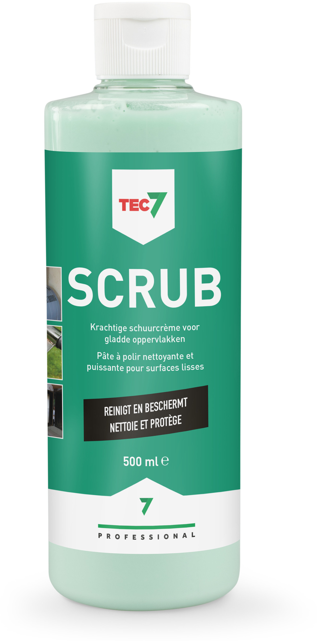 TEC7 Scrub powerful abrasive cream for smooth surfaces (500 ml bottle ...