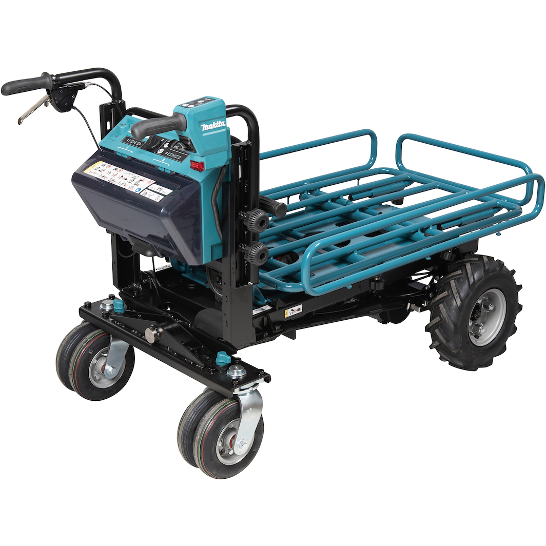 MAKITA DCU604Z 2x18V LXT cordless wheelbarrow with tubular frame for ...