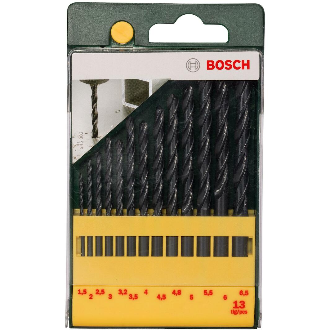 BOSCH 2607019441 metal drill bit set HSS-R in plastic box 13-piece | Klium