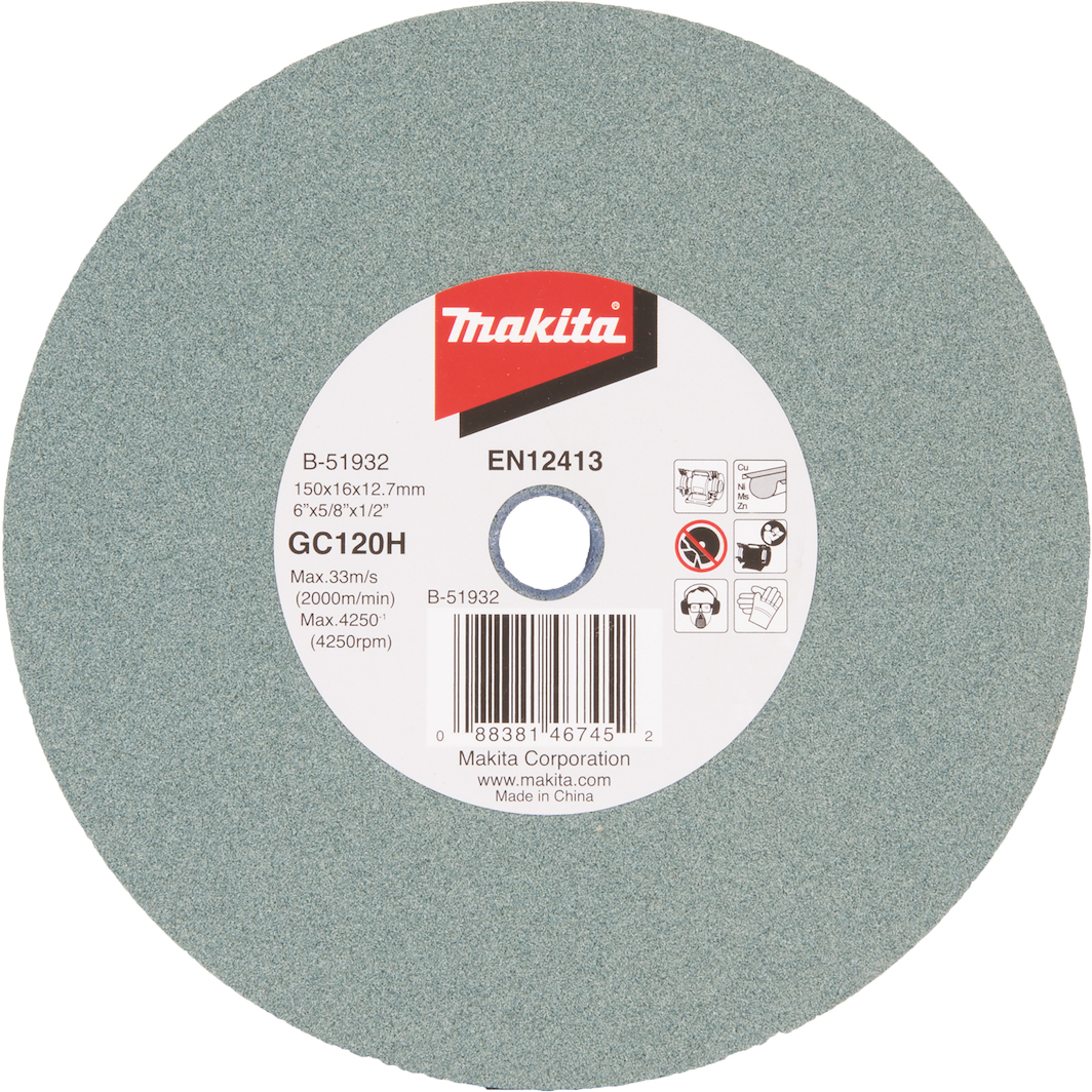 MAKITA B-51932 grinding stone 150x16,0x12,7mm GC120H | Klium