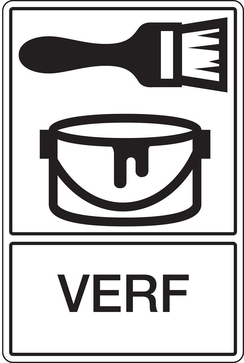 BRADY 225461 recycling pictogram - paint , 450 x 300 mm | Klium