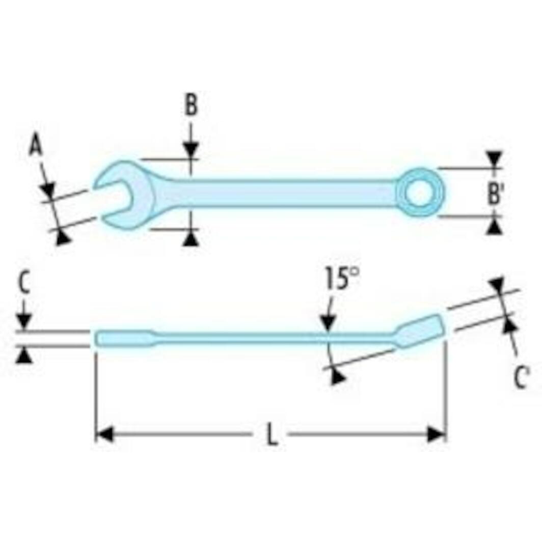 FACOM 39.4H short ring spanner hexagonal 4 mm | Klium