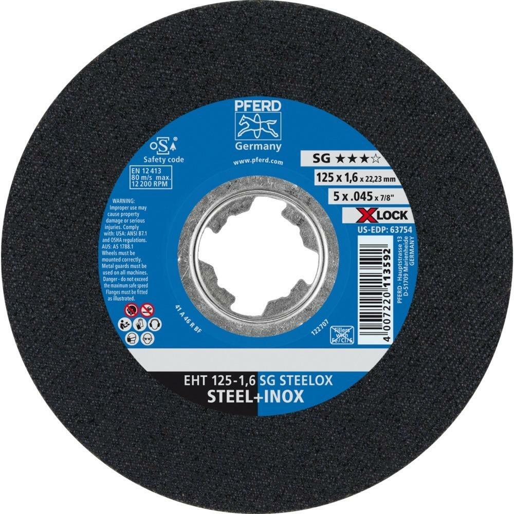PFERD 61341123 cut-off wheel EHT 125x1,6 mm X-LOCK straight performance ...