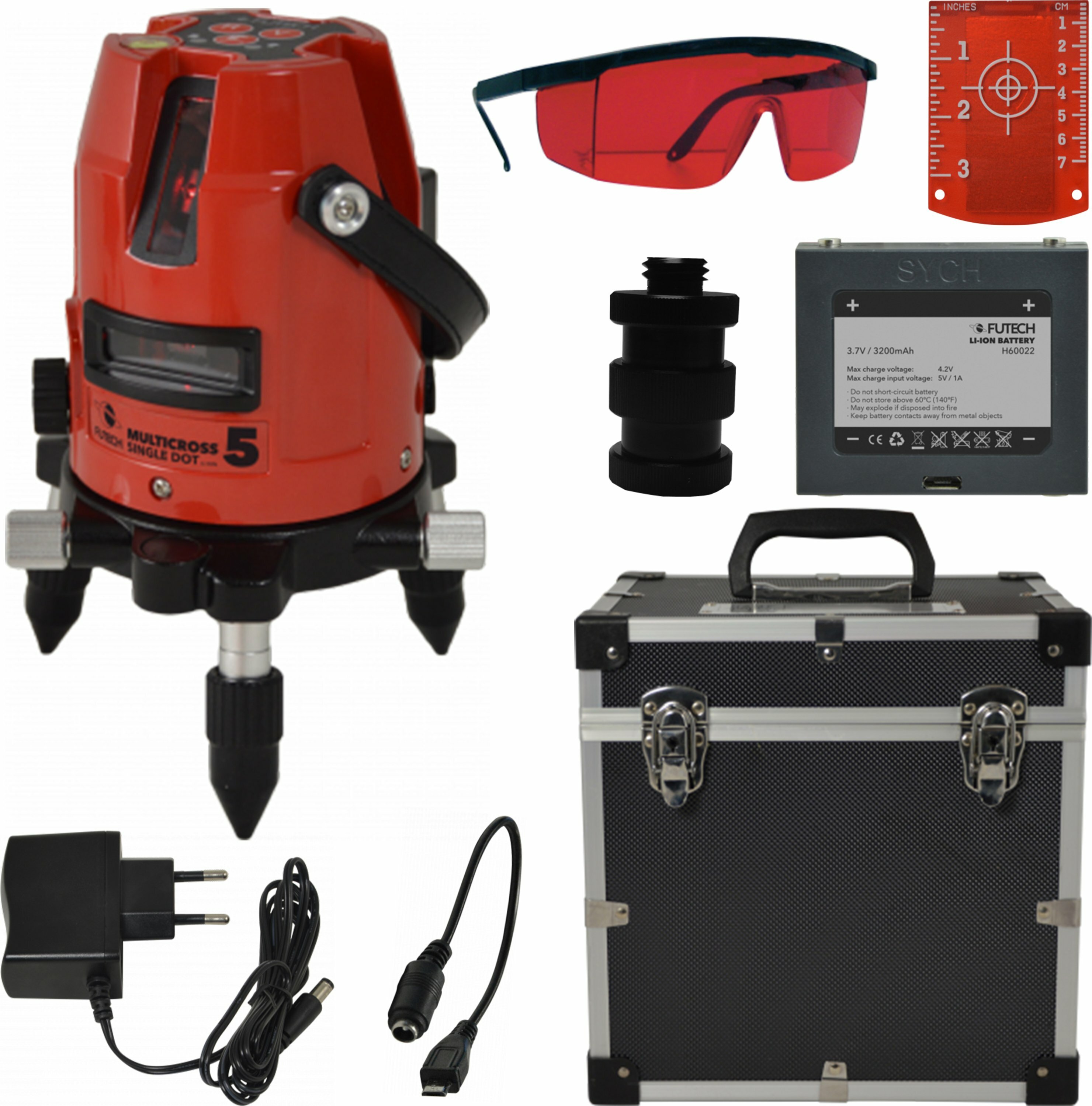 FUTECH MULTICROSS 5 SD cross line laser red - 033.05R | Klium
