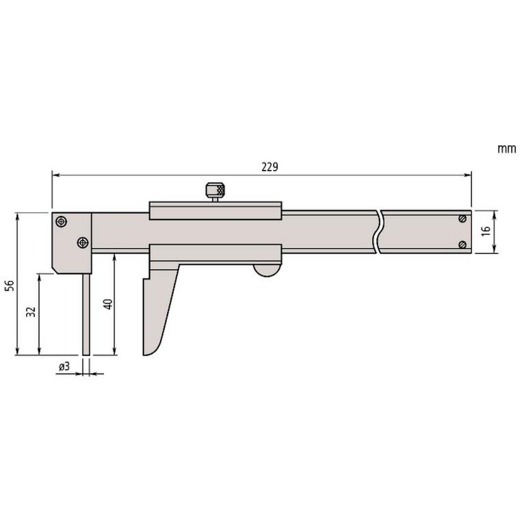MITUTOYO 536-161 caliper for wall thickness measurement 150mm/0.05mm ...