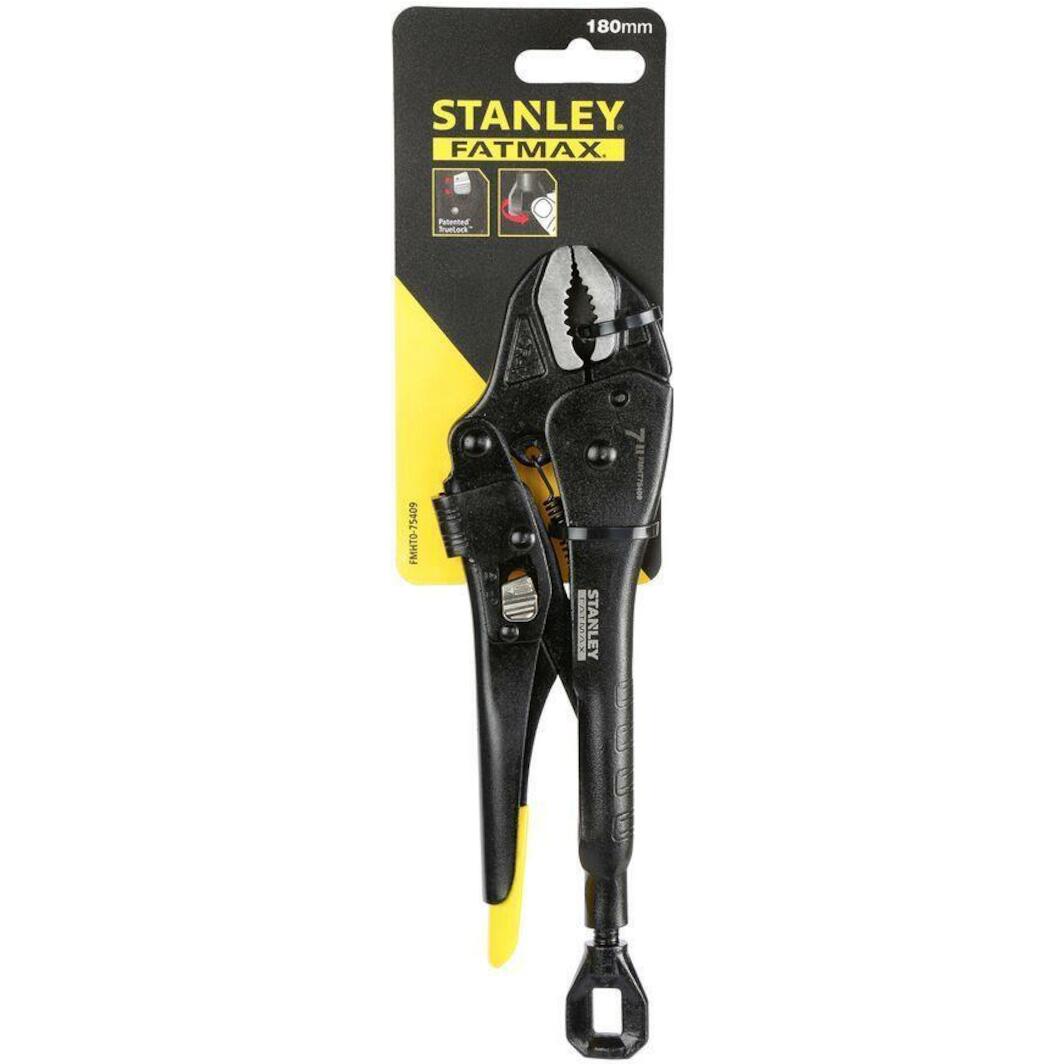 STANLEY FMHT0-75409 FATMAX grip pliers with curved jaws 180mm | Klium