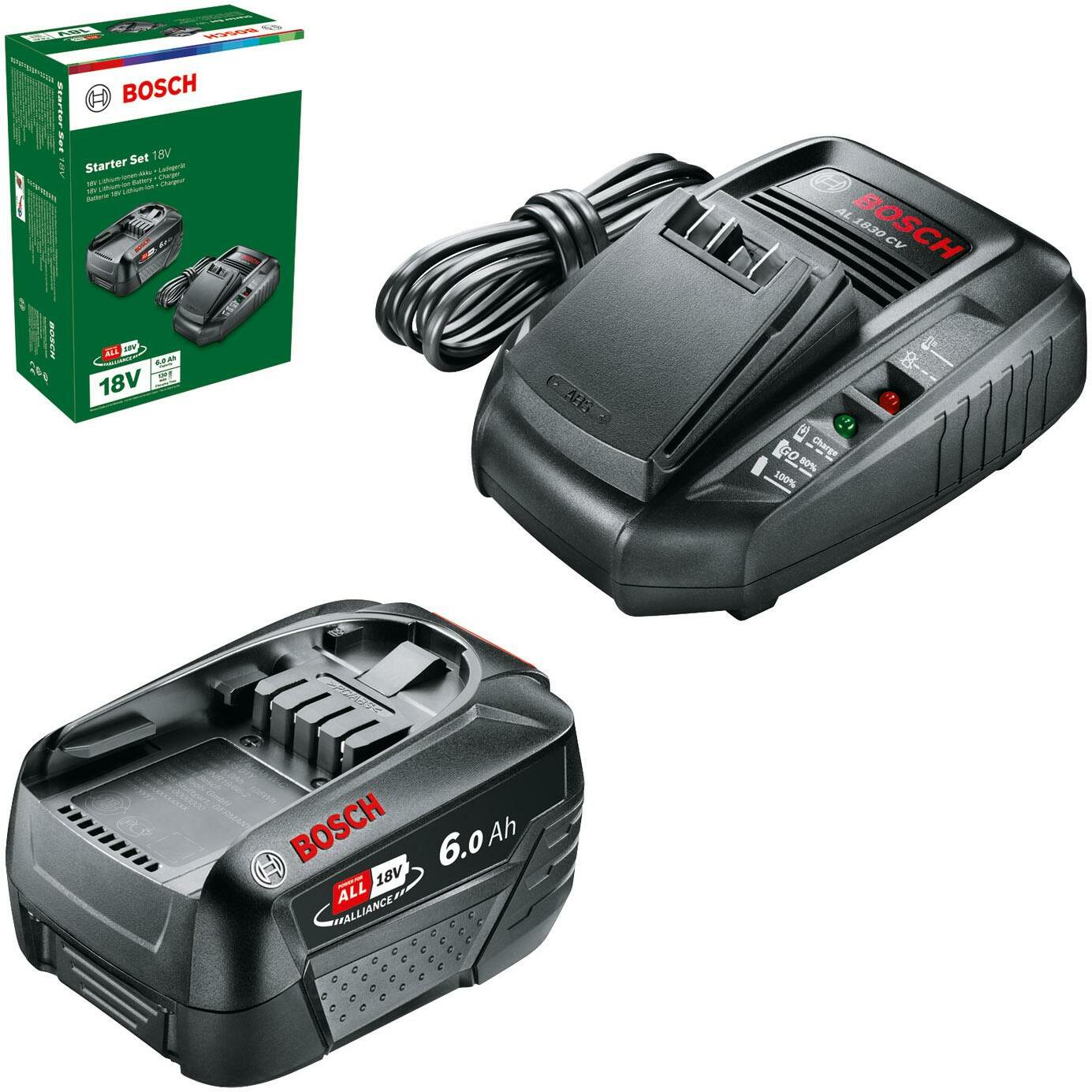 BOSCH 1600A00ZR8 18V battery charging set (1x 6.0Ah battery + AL 1830 ...