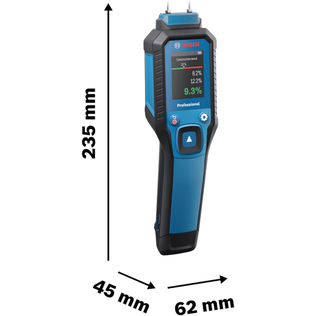 BOSCH GMP 1-13 humidity meter in case (2x AA battery) - 0601078000 | Klium