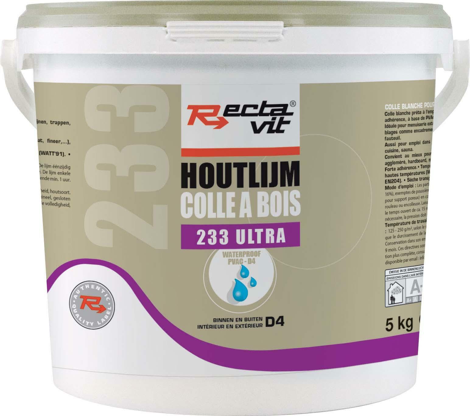RECTAVIT 233 Ultra wood glue white/transparent (5 kg) - 125101 | Klium