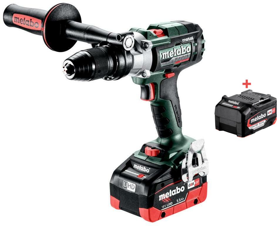 METABO SB 18 LTX-3 BL I Metal cordless hammer drill 18V in metaBOX 145 ...