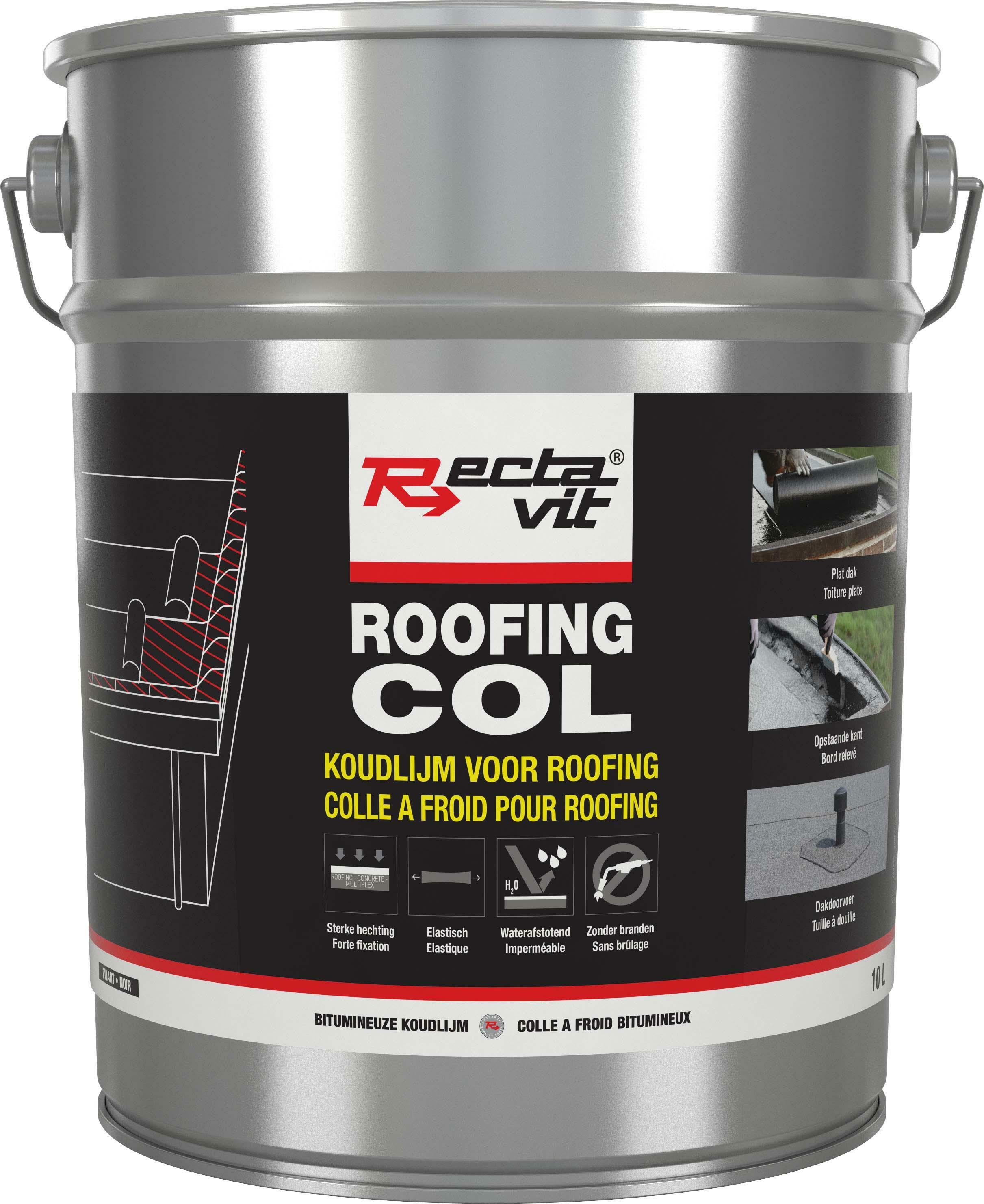 RECTAVIT Roofing Col waterproofing for roofs - black (10 l) - 153272 | Klium