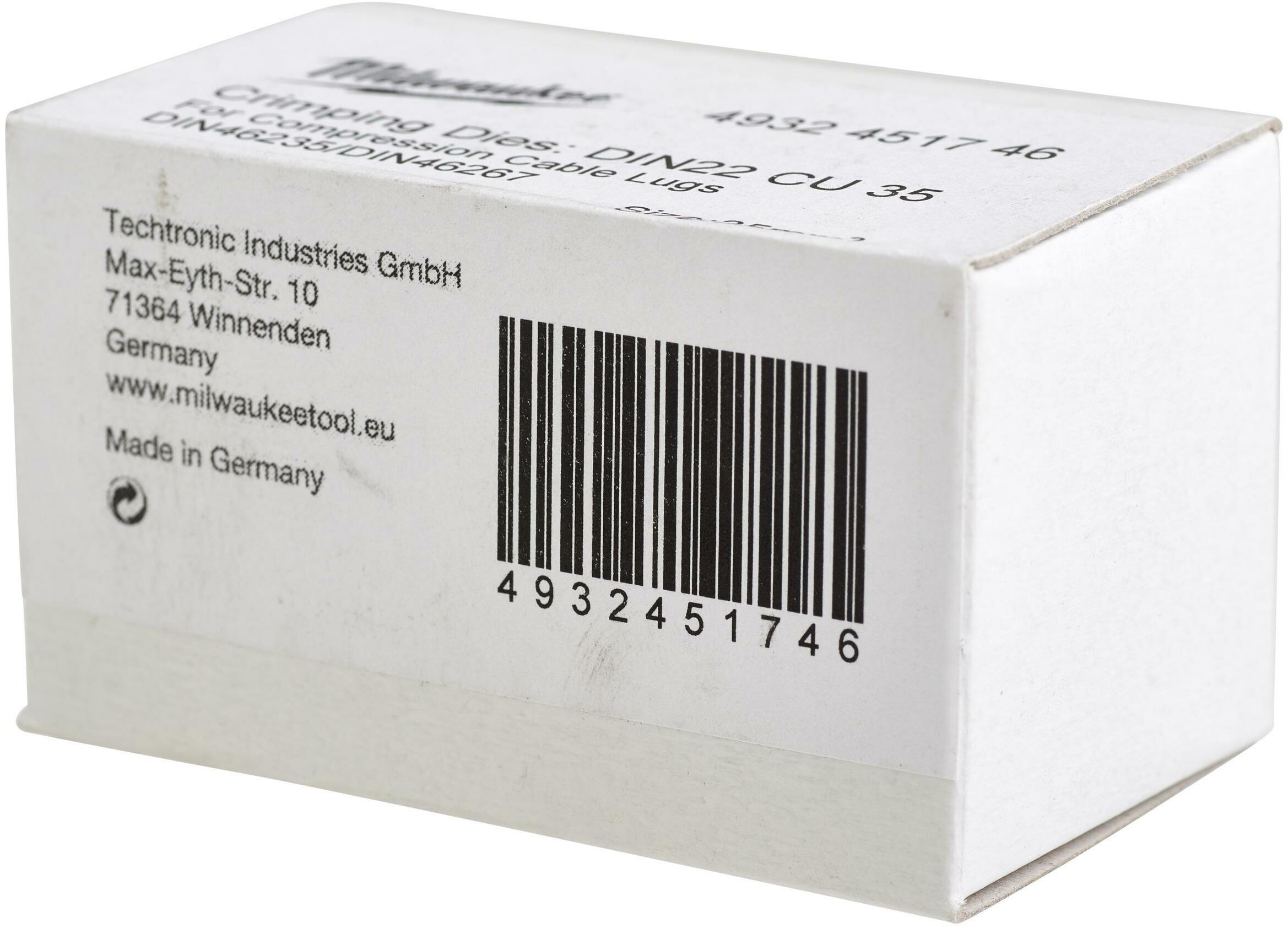 MILWAUKEE DIN22 Cu 35 crimping jaw copper - 4932451746 | Klium