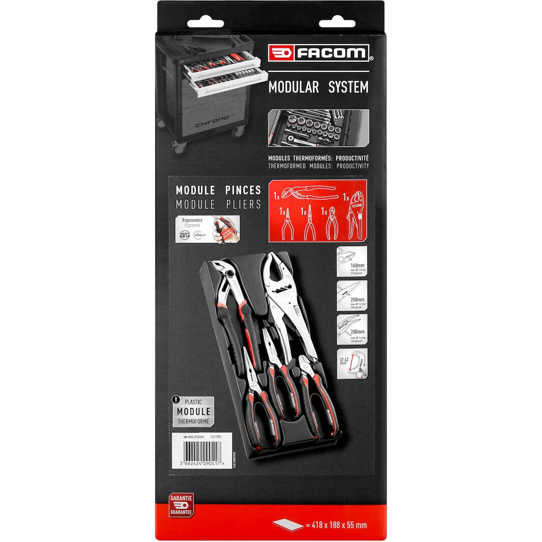 FACOM MOD.CPEA5PB universal pliers kit module 5-piece | Klium